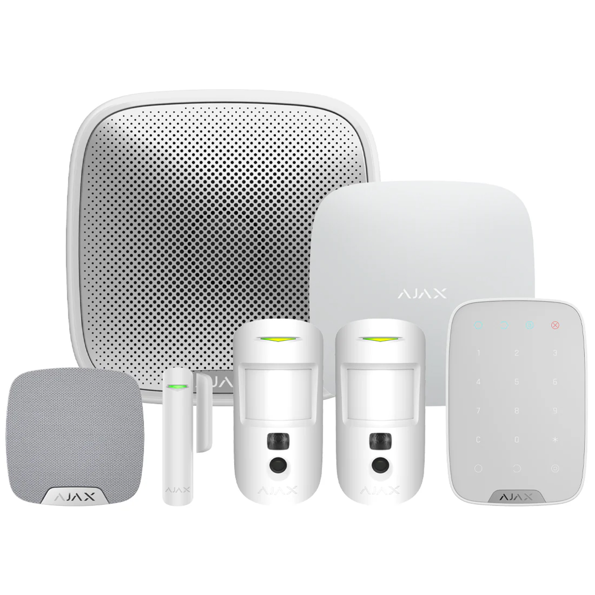 Ajax Hub2 Plus Wireless Camera Starter Kit 3 ‑ White (23332)