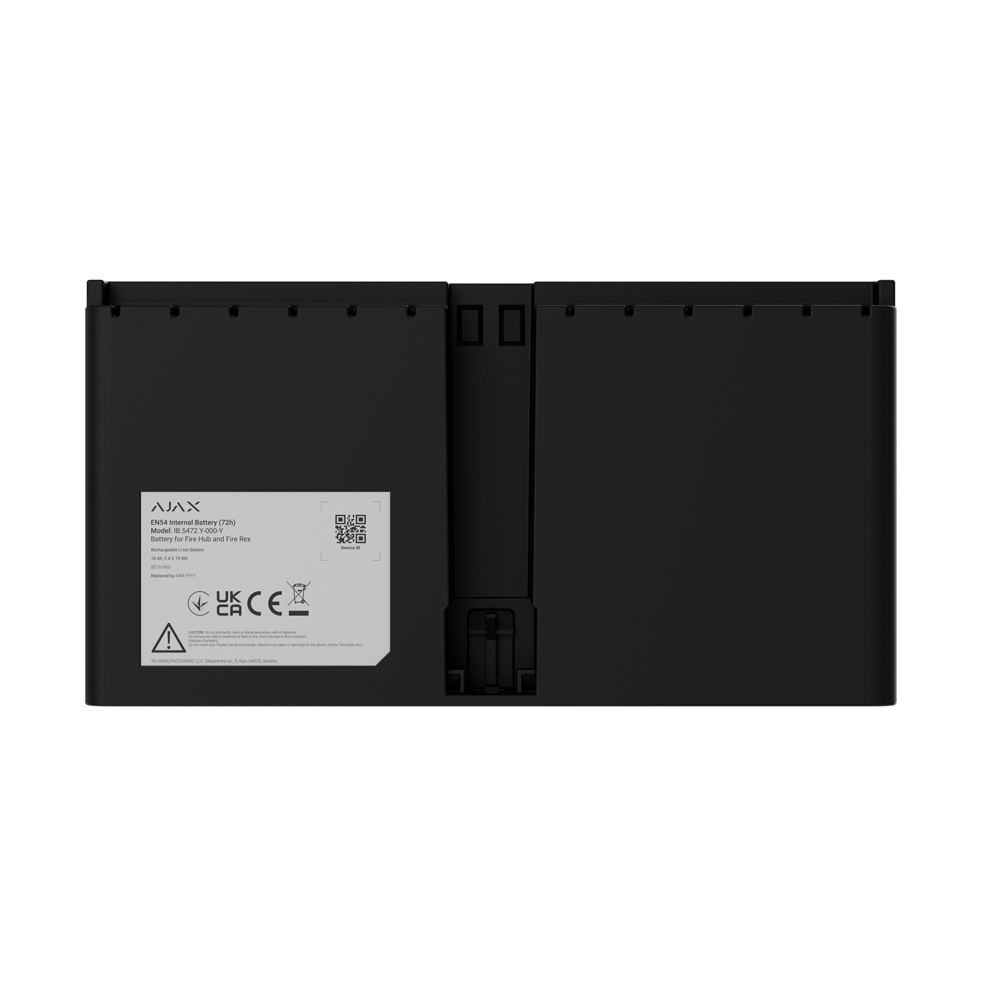 Ajax EN54 Internal Battery (72h) – Backup Battery for Fire Hub & ReX ...