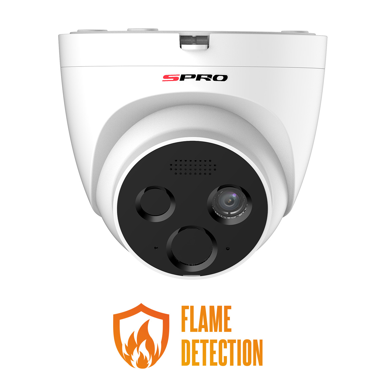 SPRO 2MP AI Flame Detection Security Camera