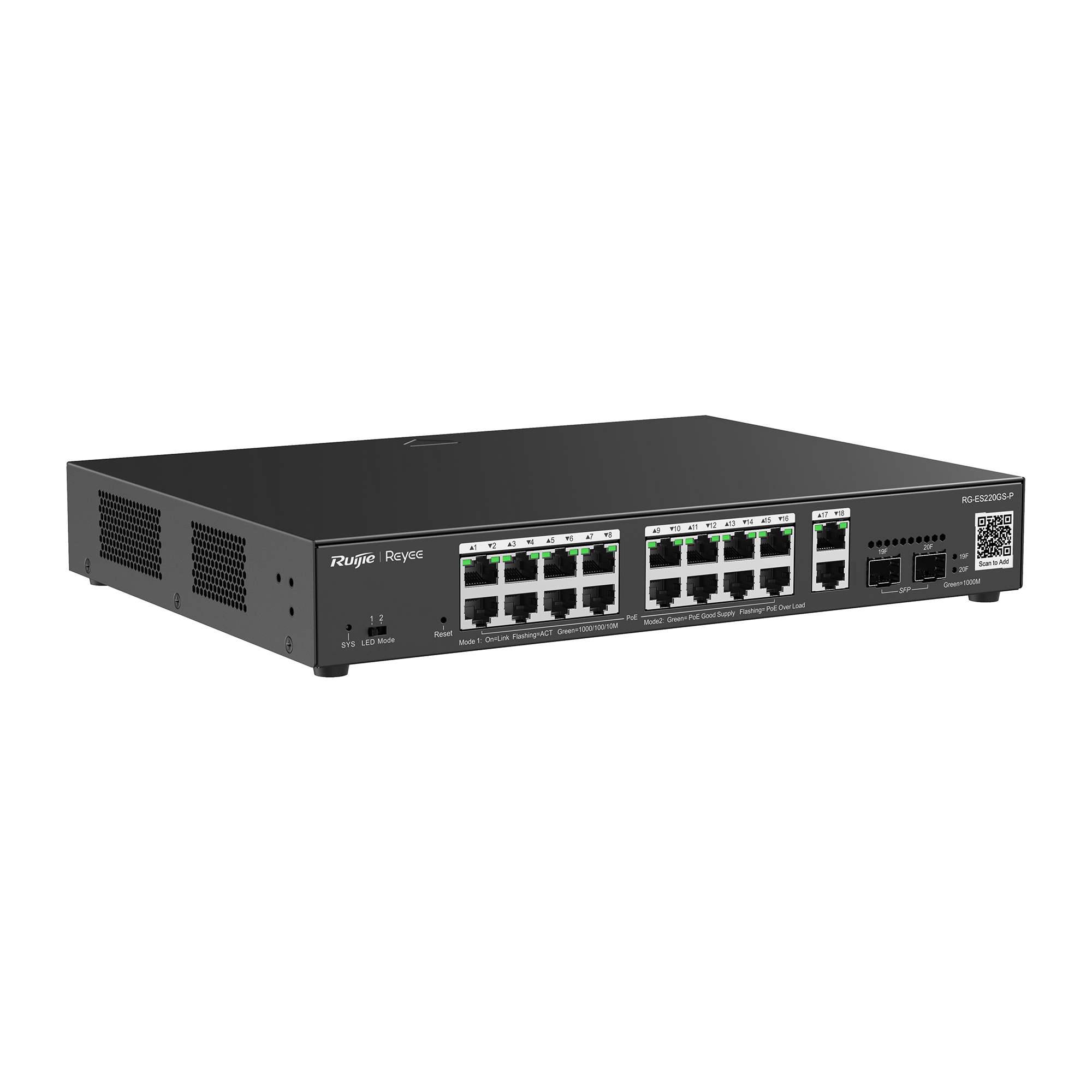 Ruijie 16 Port GIGABIT Managed POE Switch With 2 Uplink Ports, Smart ...