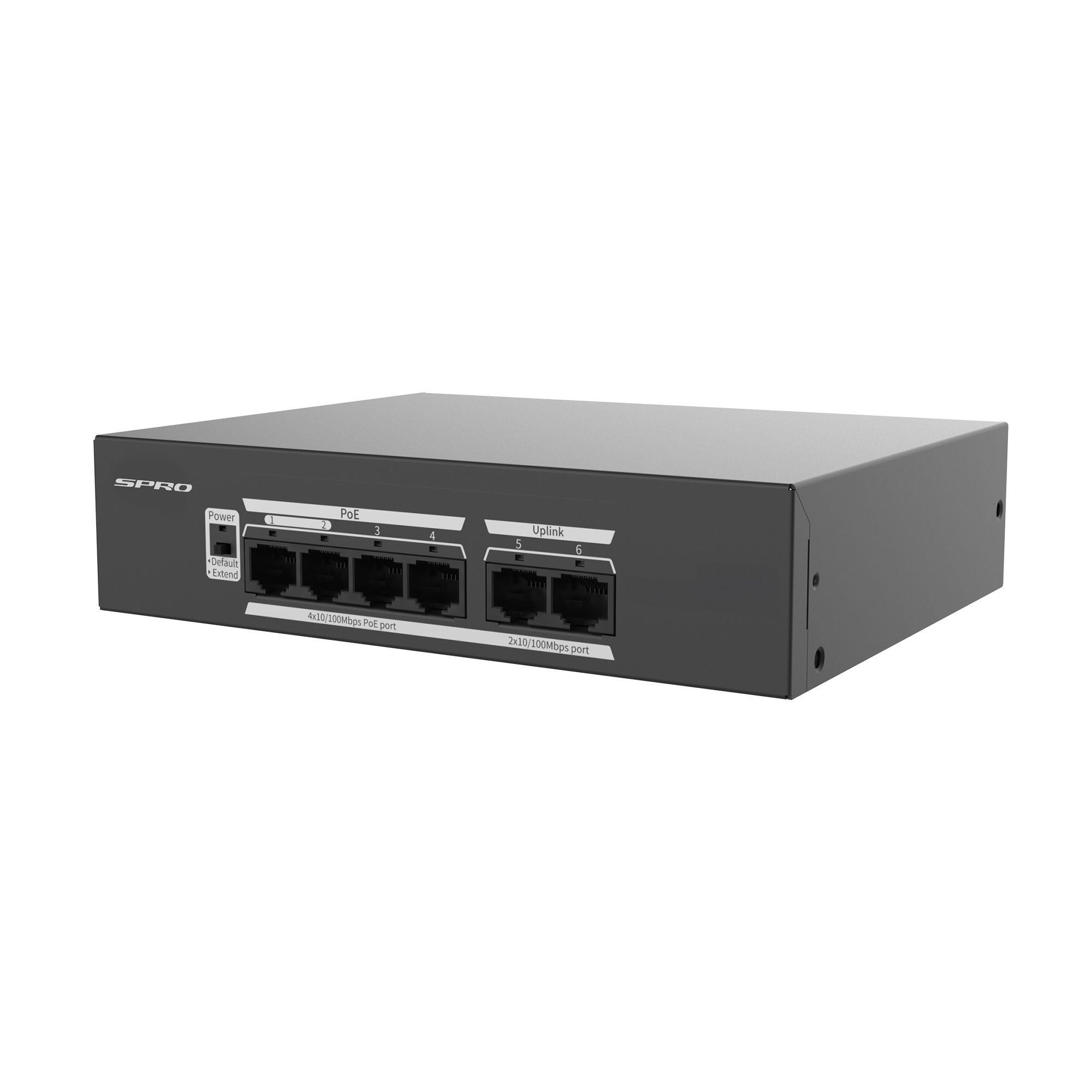SPRO SWITCH-4P-U-V2 Unmanaged 4-Port PoE Ethernet Switch